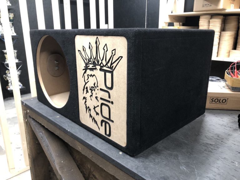 New subwoofer enclose with Pride logo - Pride Audio. USA Online store